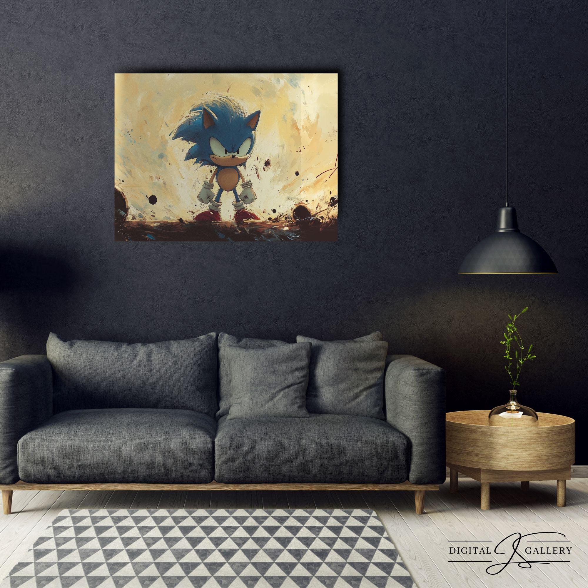 Retro Sonic the Hedgehog Digital Wall Art Download Vintage Print Gift ...