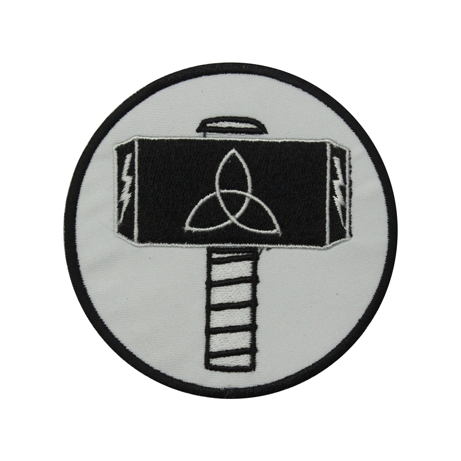 Thor Hammer Round Superhero Patch Iron On Sew On Embroidered | Etsy