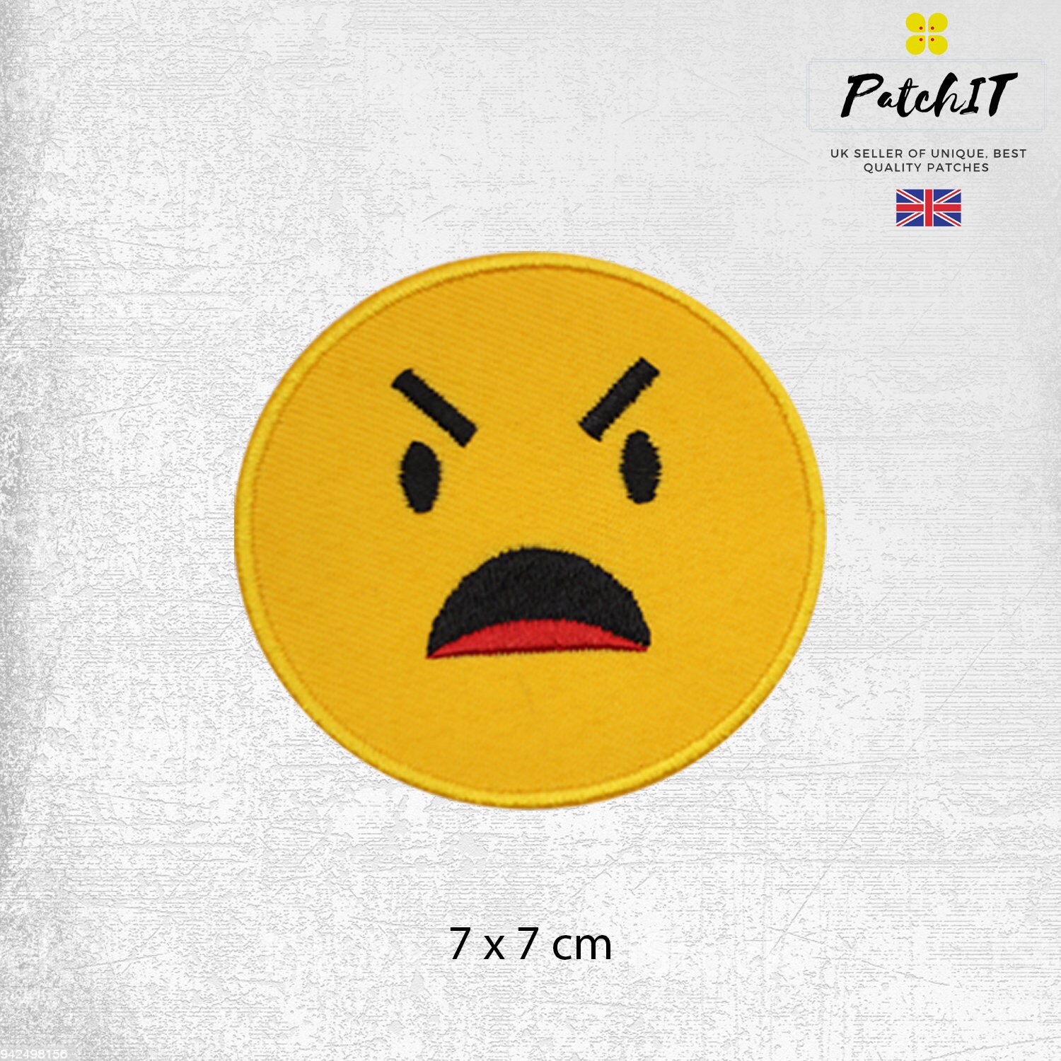 Smiley Emoji Patch Iron On Patch Sew On Embroidered Patch For | Etsy