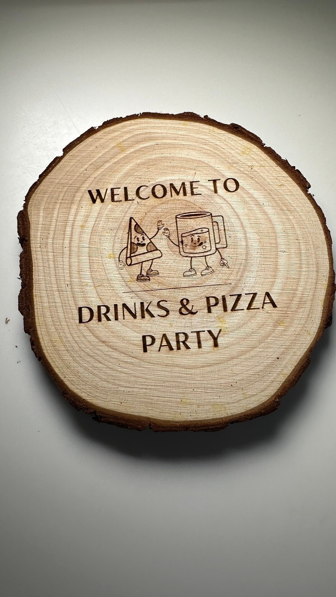 Personalised Wooden Coasters, Wood Log, Home Décor, House Warming Gift ...