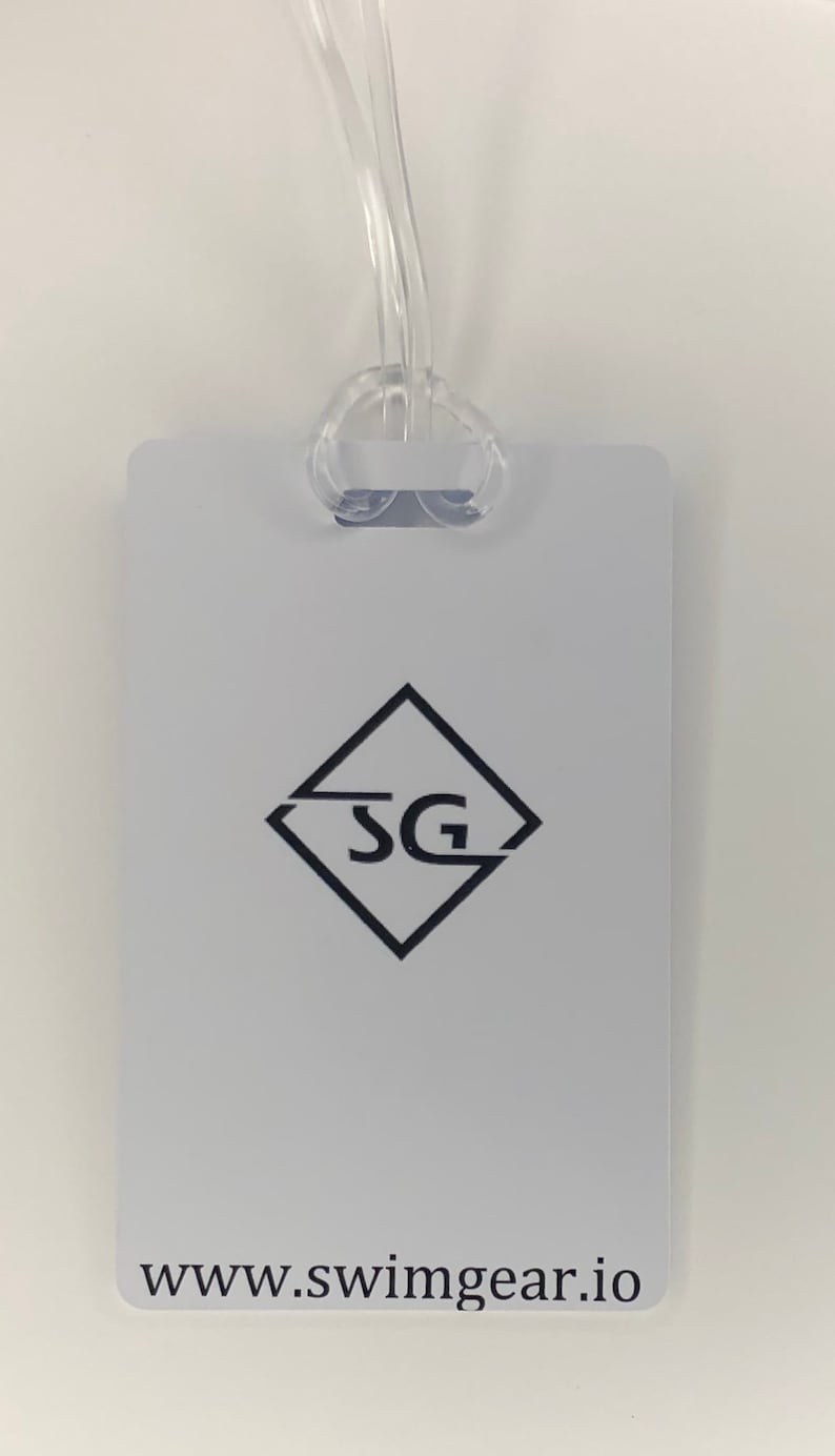 Swim Bag Tag. Customizable. Waterproof. Made in USA. TOP SELLER - Etsy