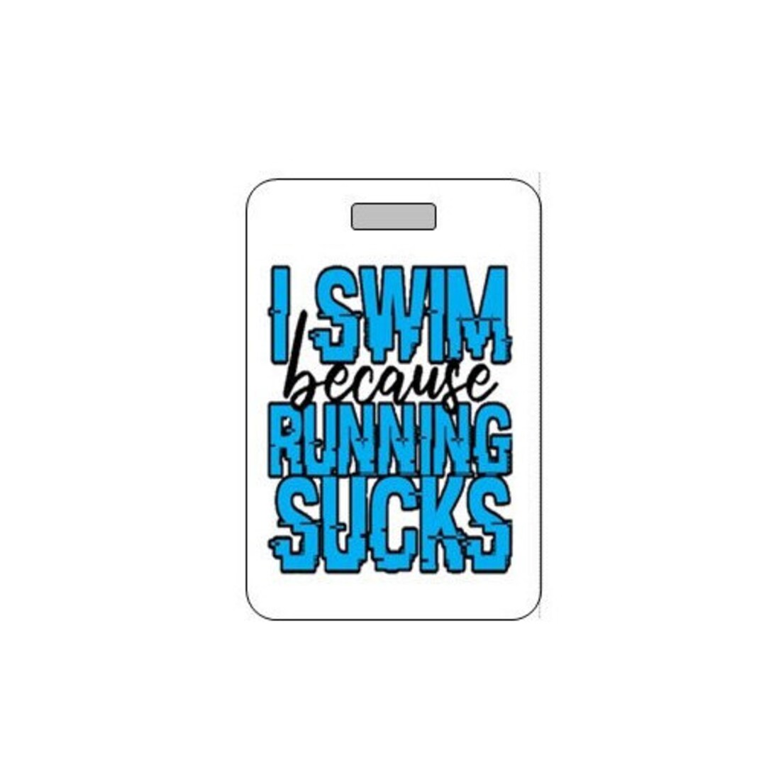 Swim Bag Tag. Customizable. Waterproof. Made in USA. NEW DESIGN - Etsy