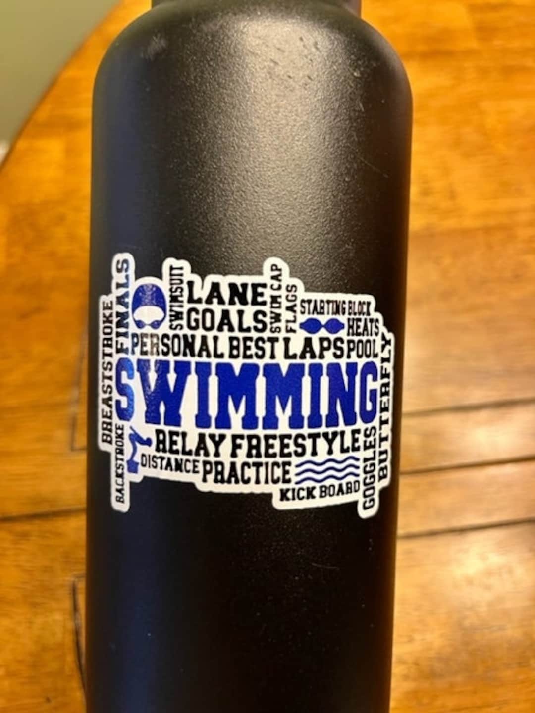 Fun Vinyl Sticker - Swim Collage. Waterproof & Laminated. Sticker Decal ...