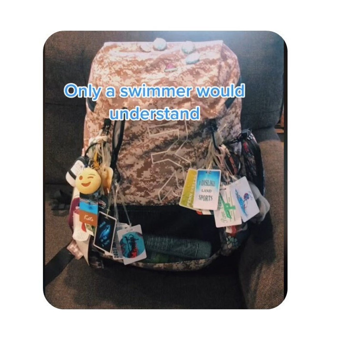 Swim Bag Tag. Customizable. Waterproof. Made in USA. TOP SELLER - Etsy