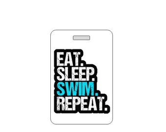 Swim Bag Tag. Customizable. Waterproof. Made in USA. - Etsy