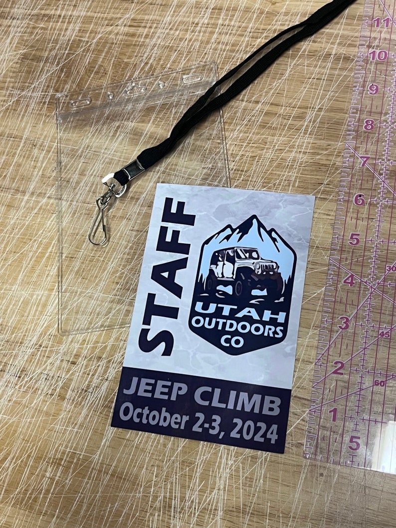 Custom Event Lanyards. 4”x6”. VIP, Special Access, Volunteer, Athlete ...