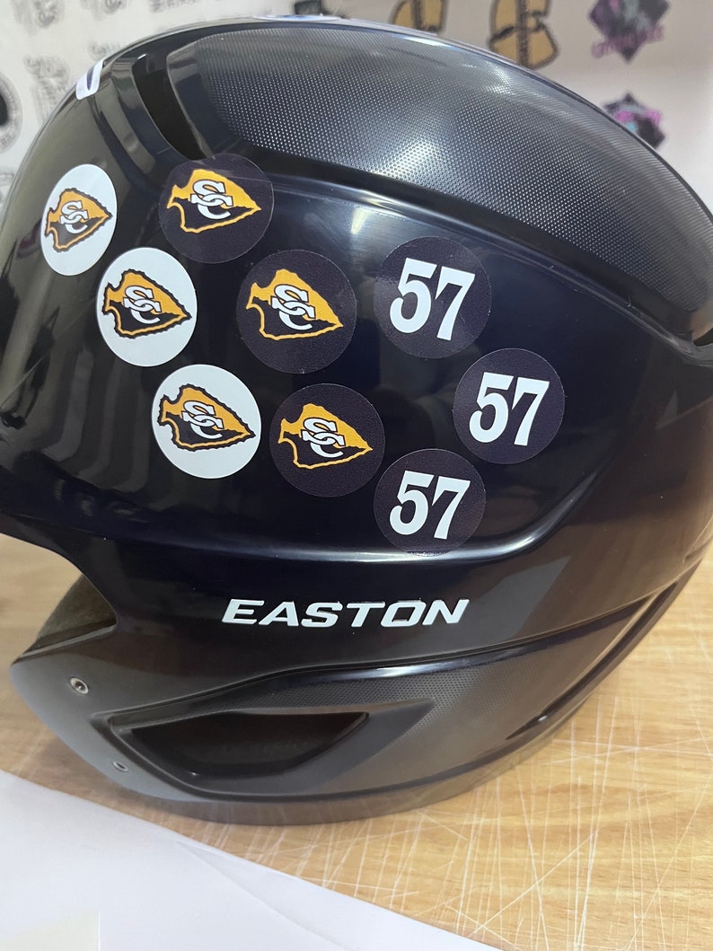 Custom Team Award Decals for Football, Baseball, or Softball Helmets ...