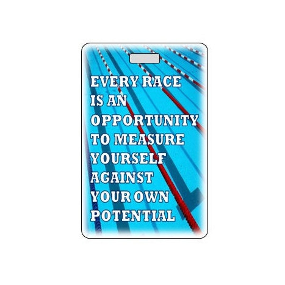 Personalized Swim Bag Tags. Customize Swimmer Name. Made in USA. New ...