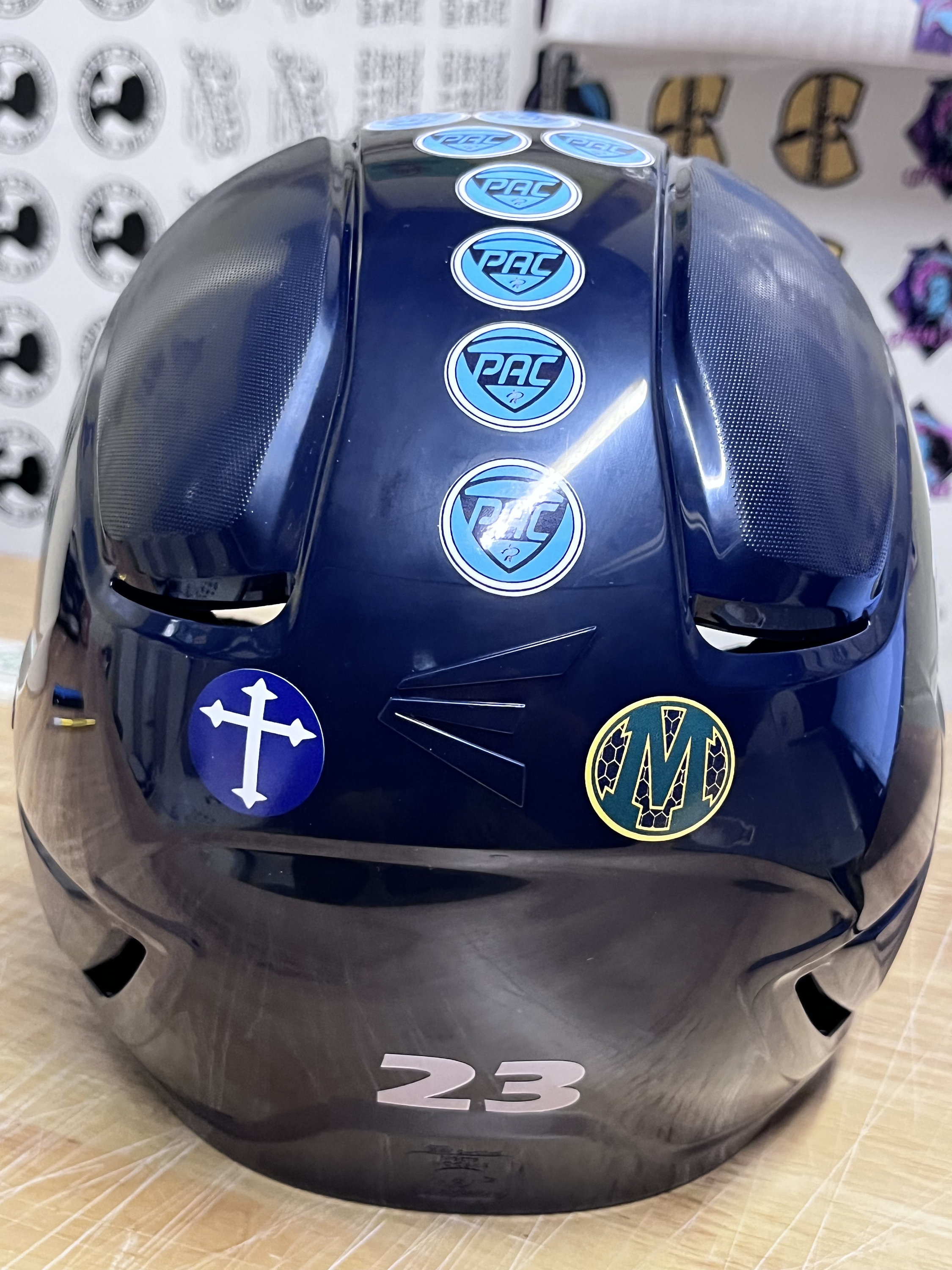 Custom Team Award Decals for Football, Baseball, or Softball Helmets ...