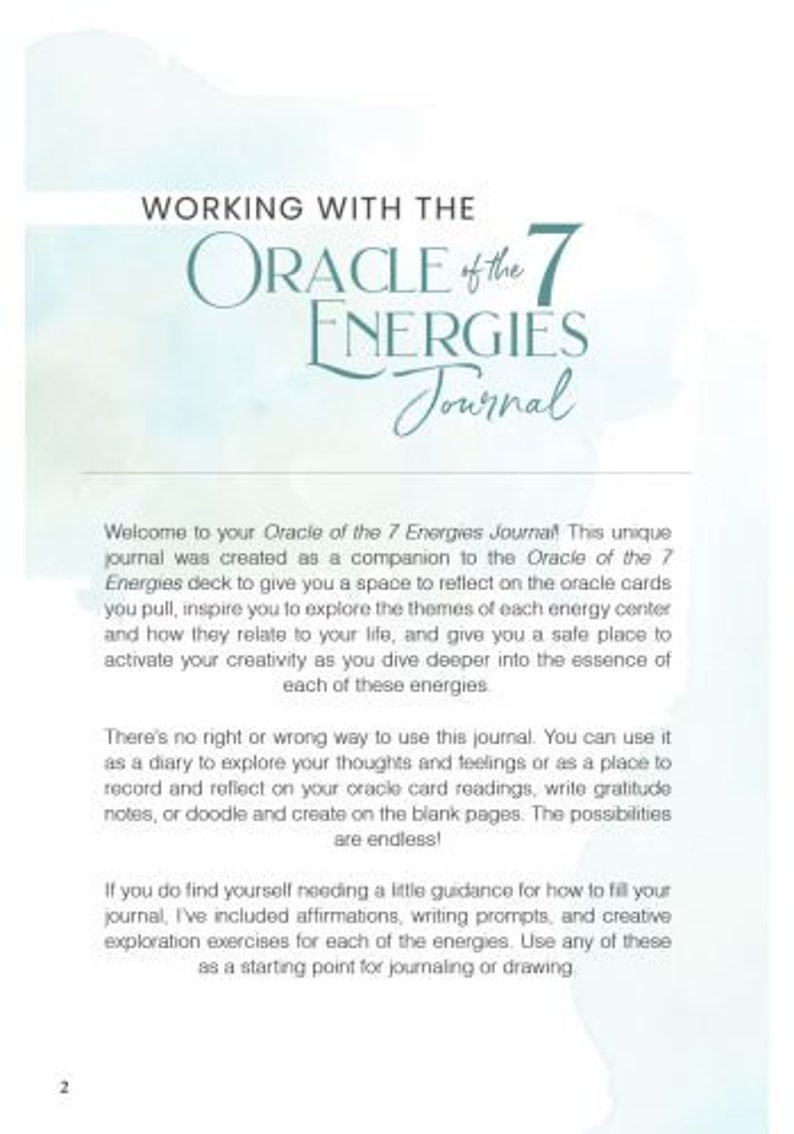 Oracle of the 7 Energies Journal by Collette Baron Reid - Etsy