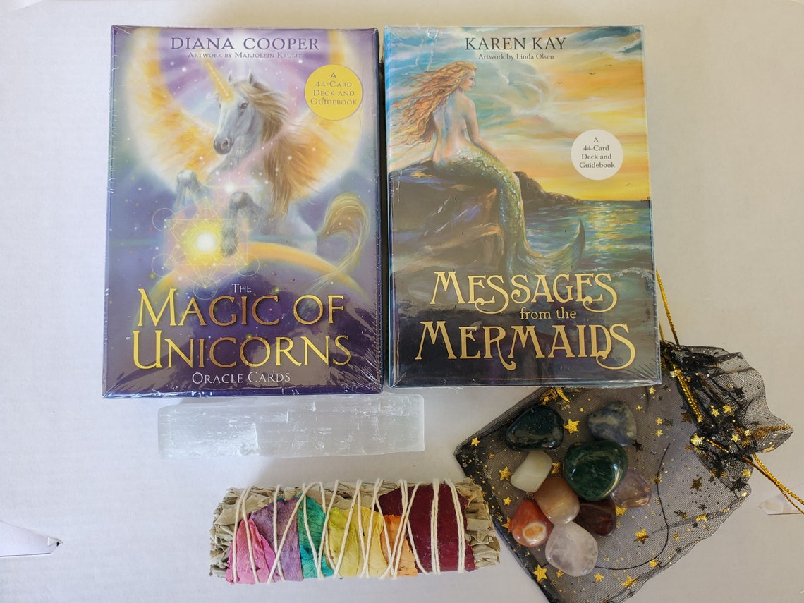 Mythical Creatures Oracle Gift Set Messages From Mermaids - Etsy
