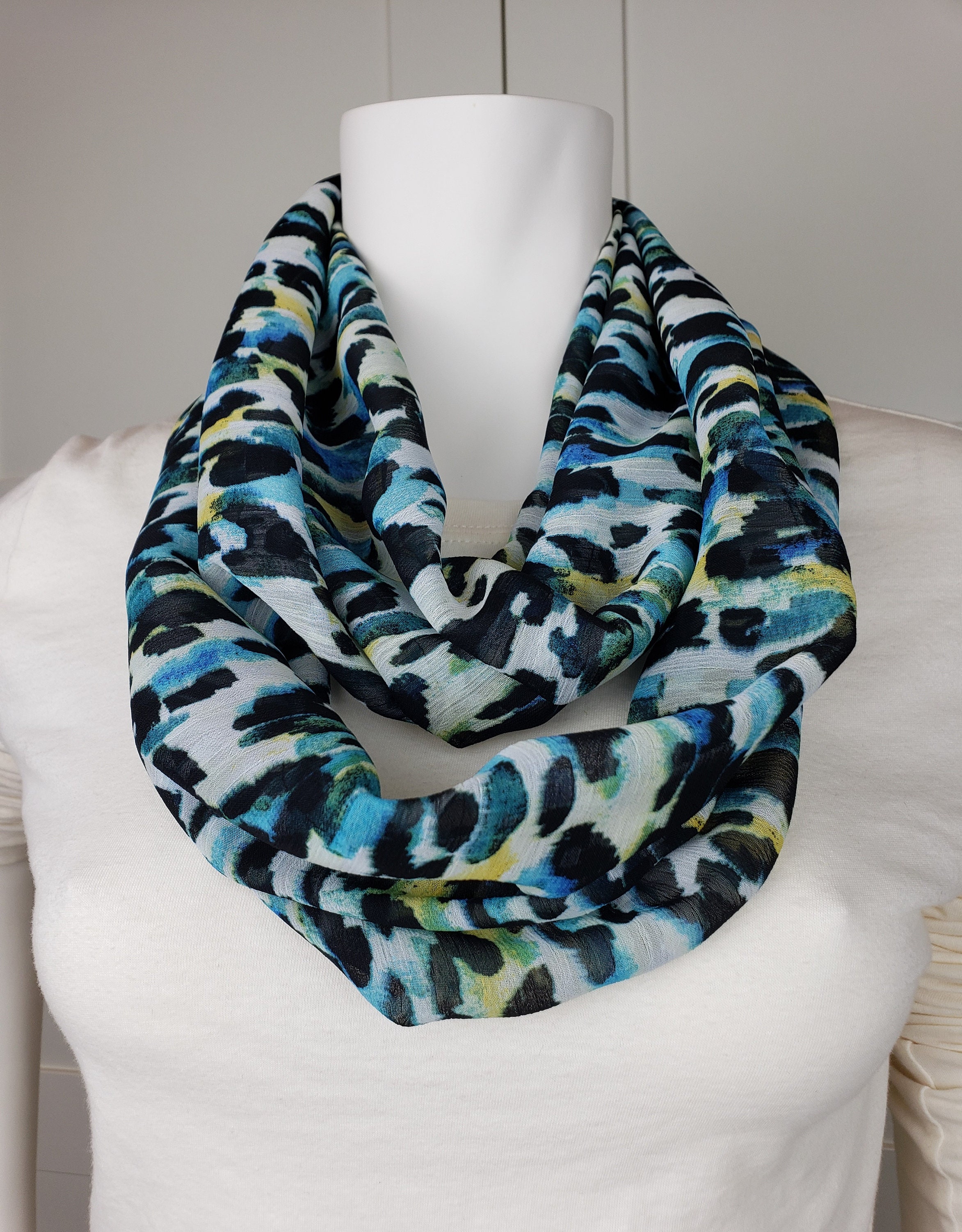 Infinity Scarves With Multi-colors Florals and Animal Prints ...