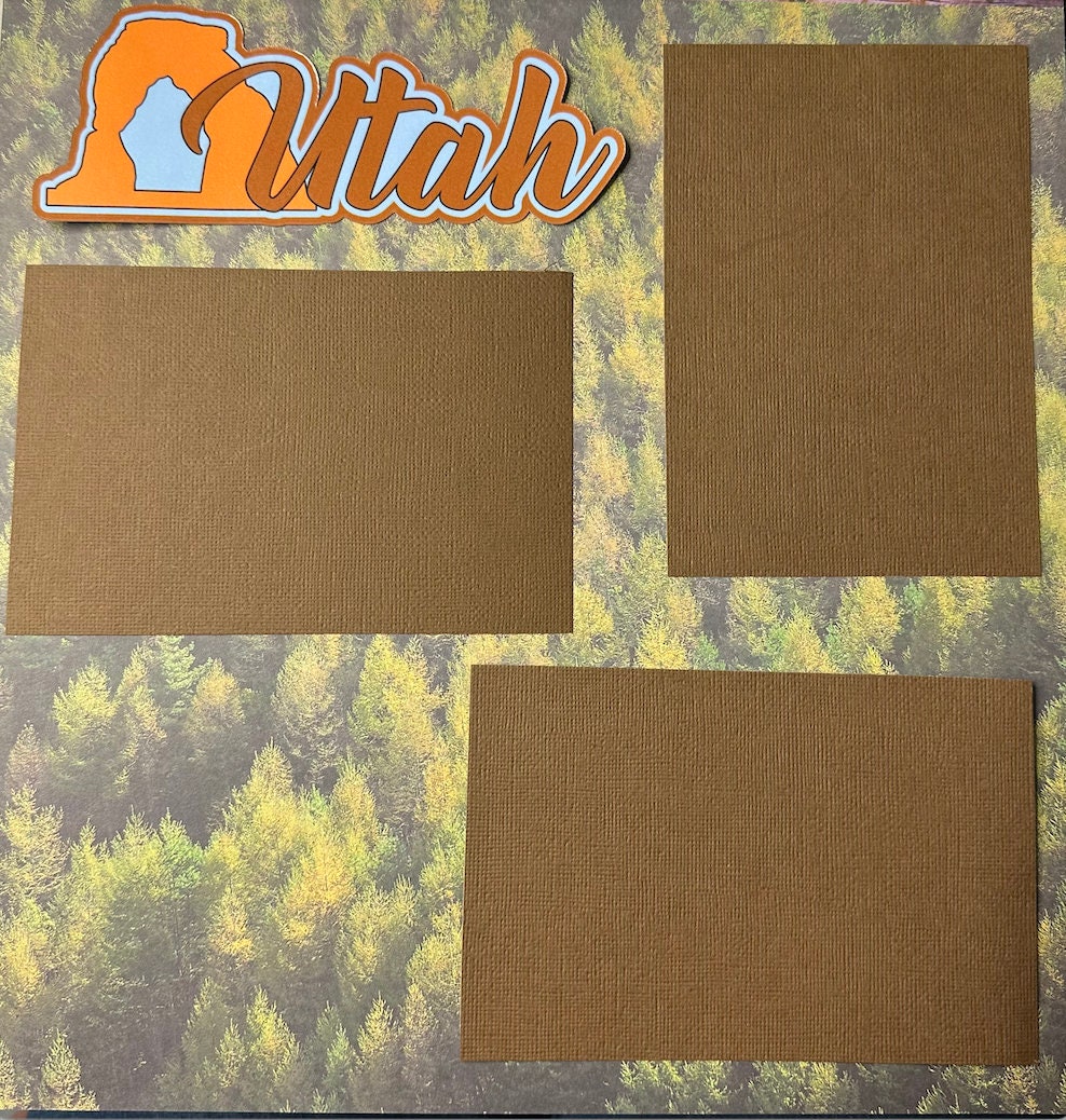 Utah | Die Cut | Scrapbook Title Sticker - 6.5x2.5" - Etsy