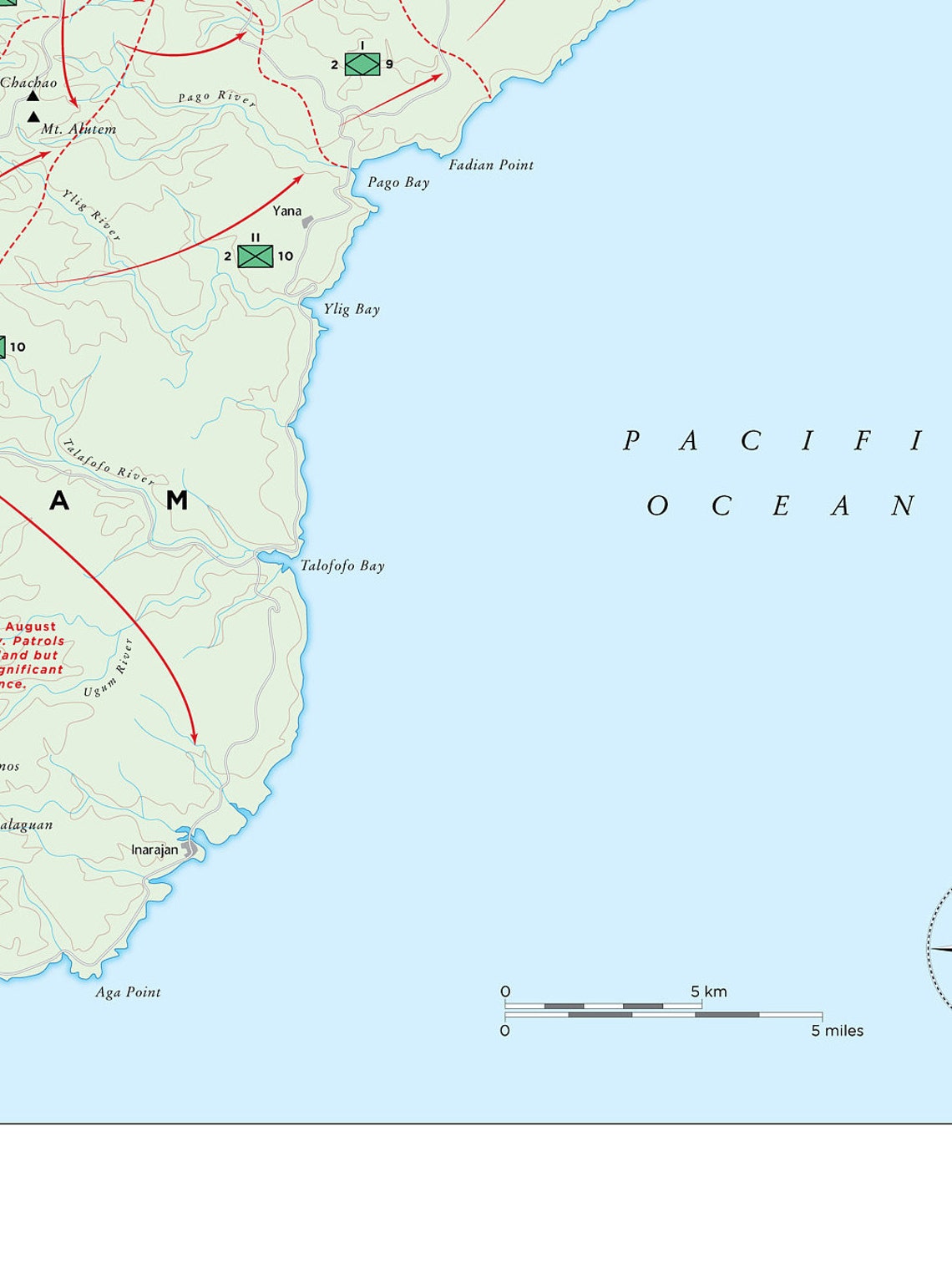 Battle of Guam 1944 Map Downloadable Jpeg - Etsy