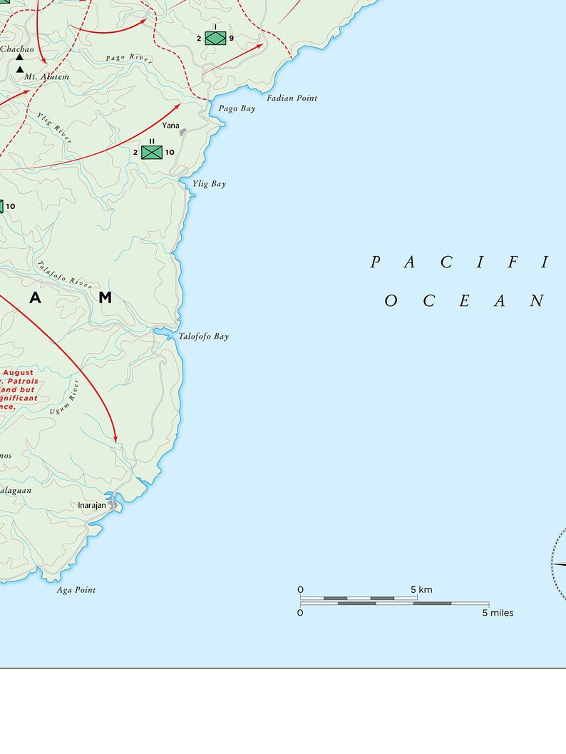 Battle of Guam 1944 Map Downloadable Jpeg - Etsy