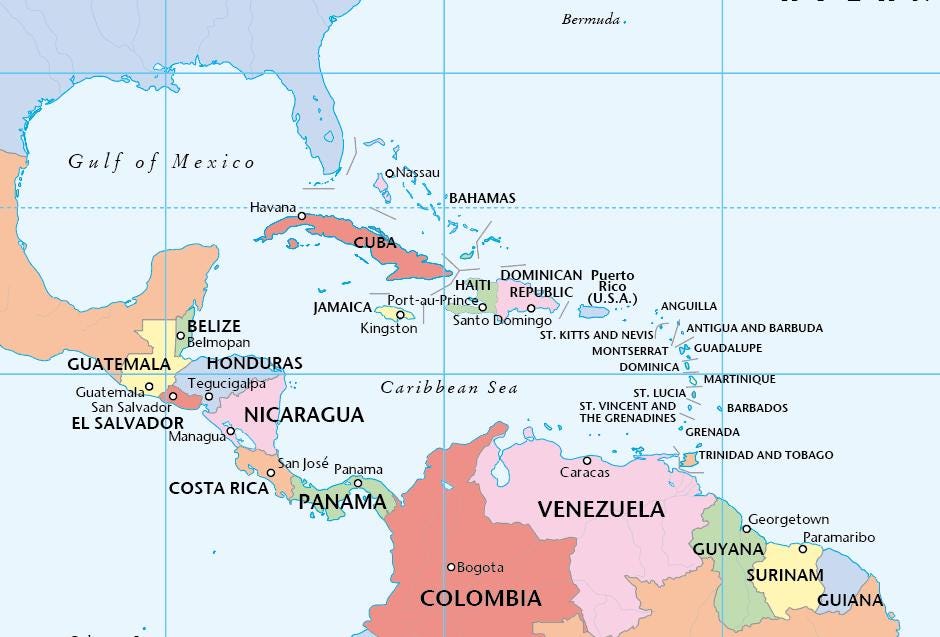 Large World Map With Modern Political Borders Digital Download - Etsy