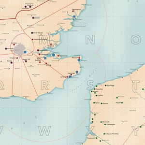 Battle of Britain RAF Plotting Map - Etsy Australia