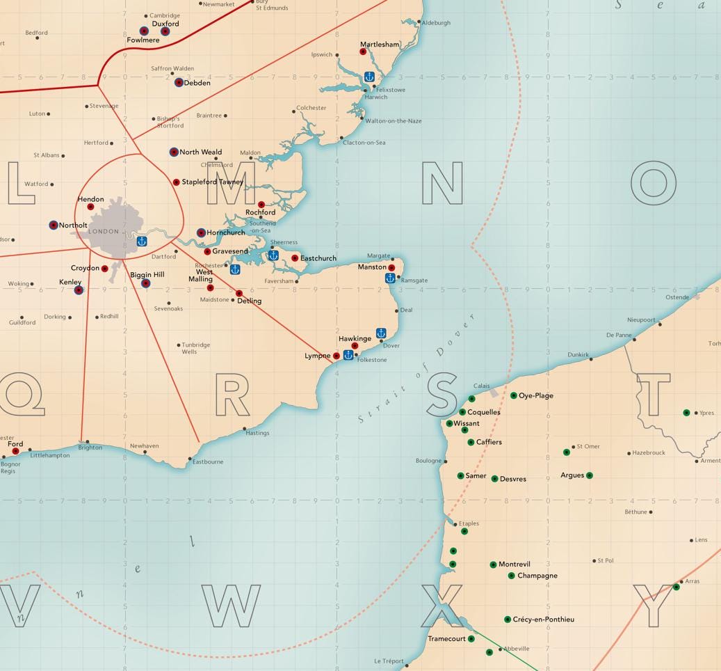 Battle of Britain RAF Plotting Map - Etsy