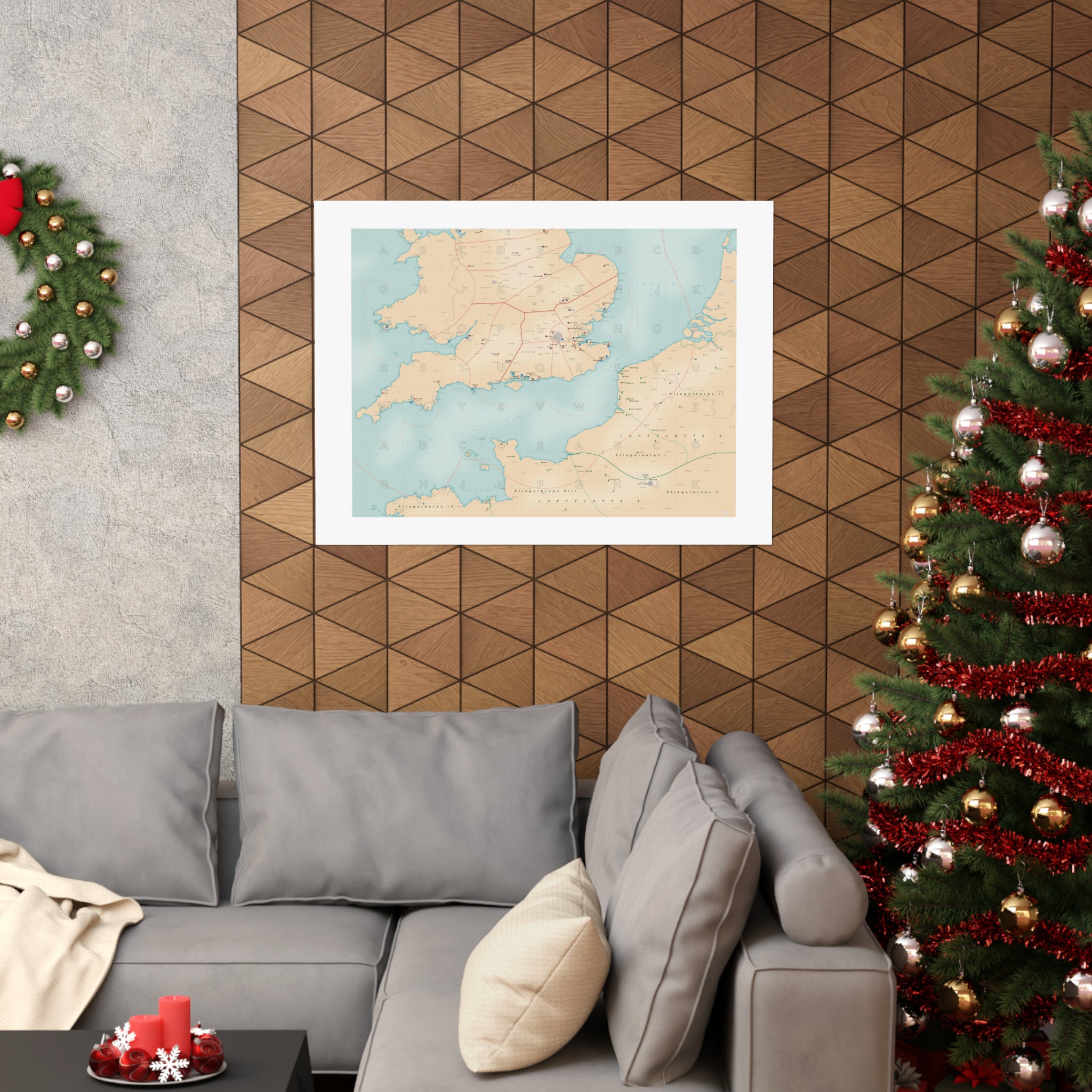 Battle of Britain RAF Plotting Map - Etsy