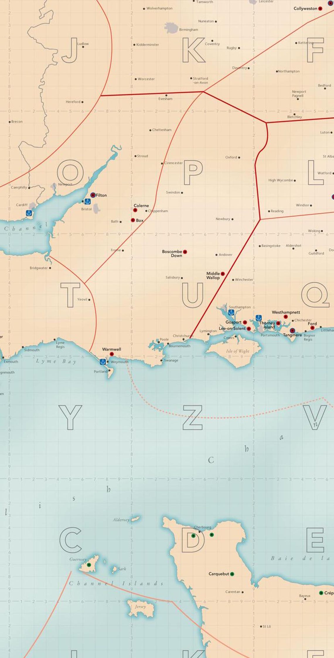 Battle of Britain RAF Plotting Map - Etsy