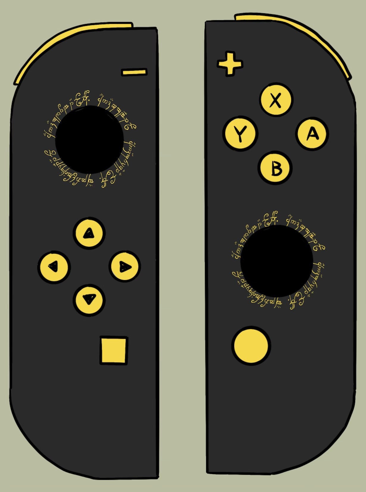 Lord of the Rings Custom Controller - Etsy