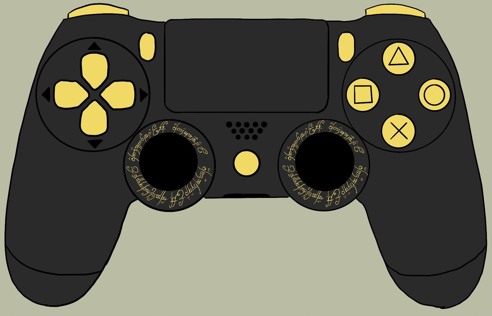 Lord of the Rings Custom Controller - Etsy