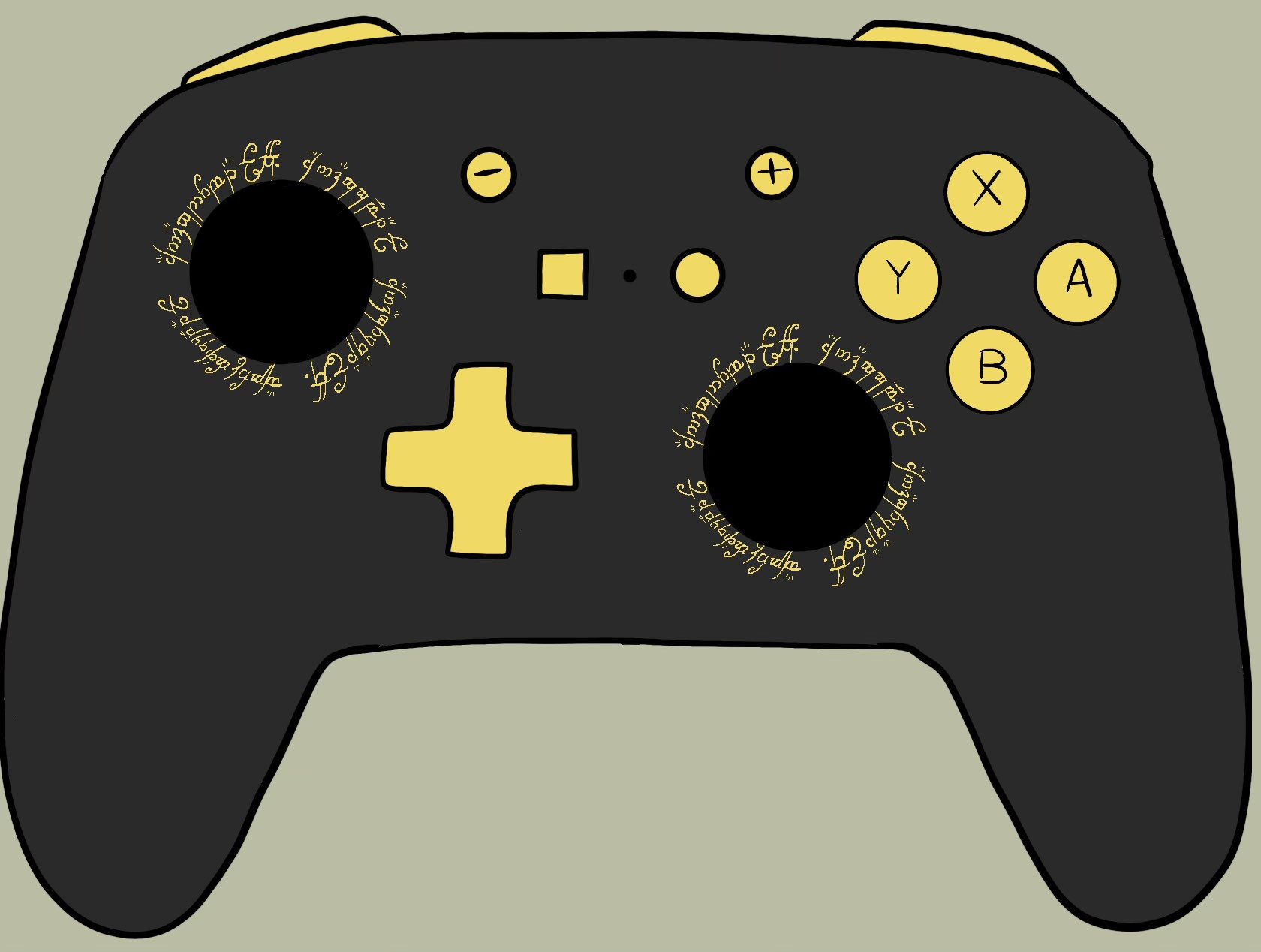 Lord of the Rings Custom Controller - Etsy