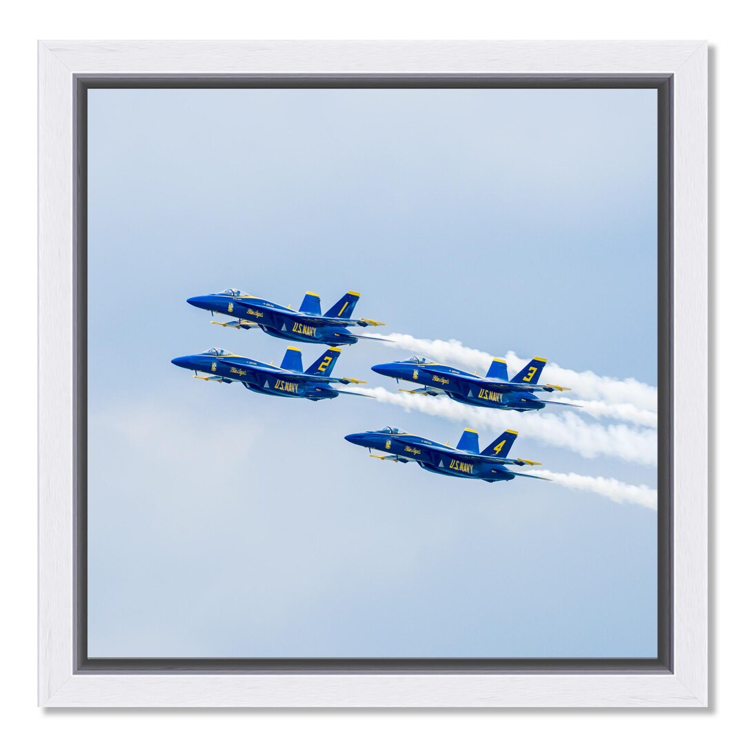 US Navy Blue Angels Performing at the Cleveland Air Show. Photo of F-18 ...
