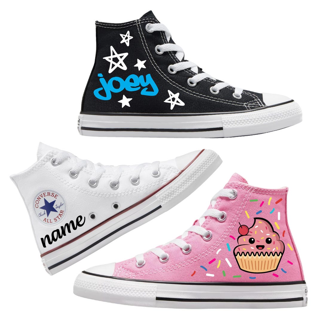 Custom Kids Converse High Tops | Personalized Chuck Taylors | Custom ...