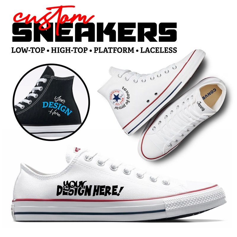 Custom Converse - Etsy