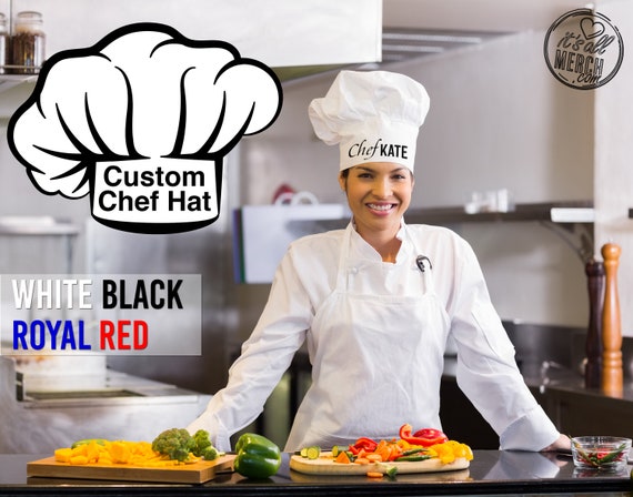 Custom Chef Hat Name or Logo Chef Hat Personal Mushroom | Etsy