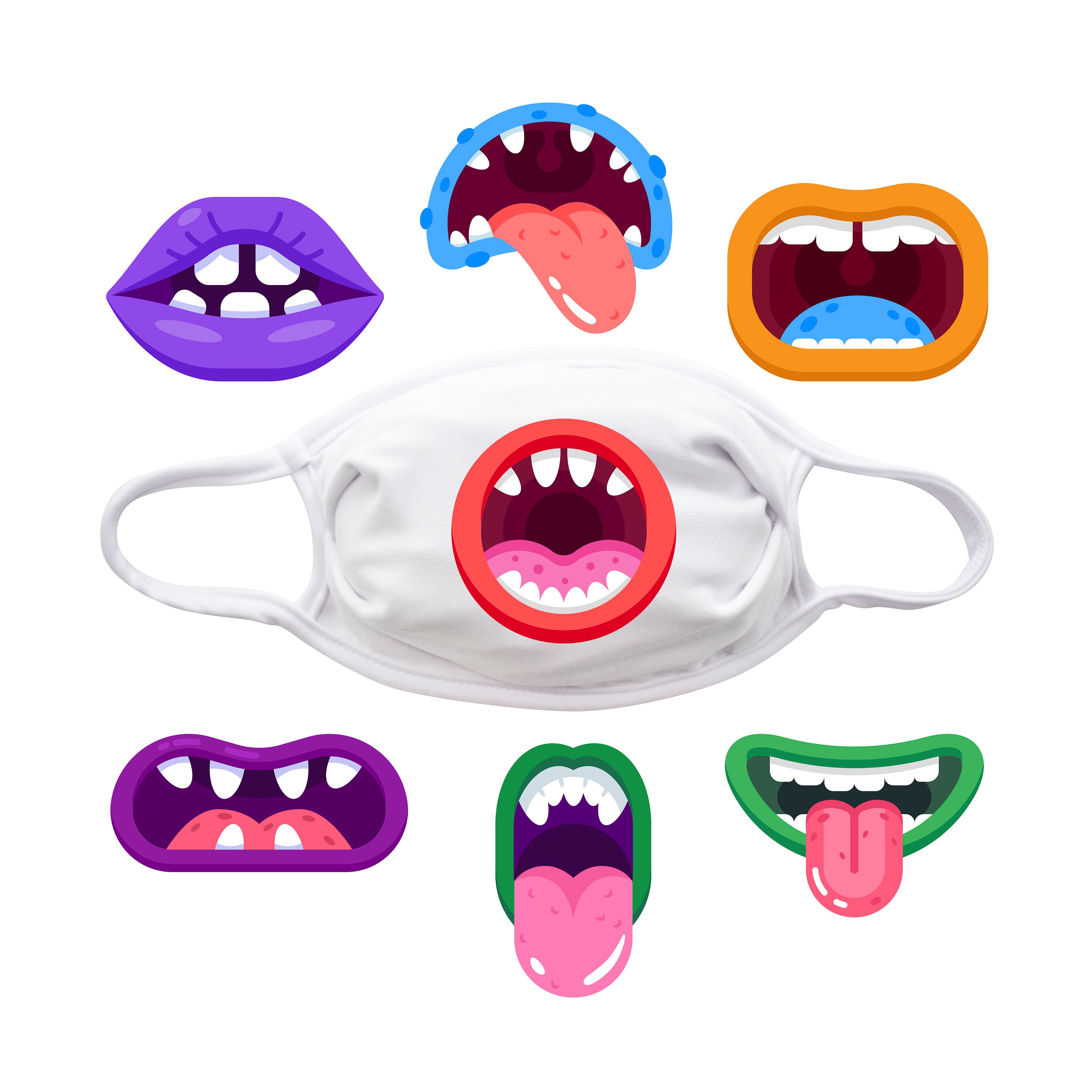 Kids Silly Cartoon Face Masks Funny Face Masks for Kids Ages | Etsy