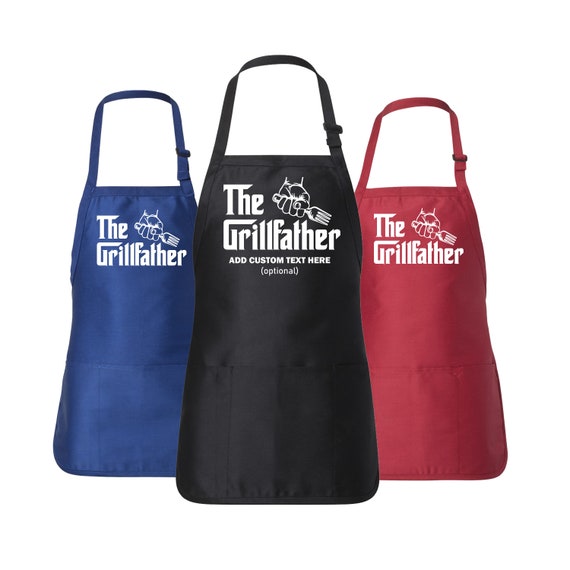The Grillfather customizable Grill Apron W/ - Etsy