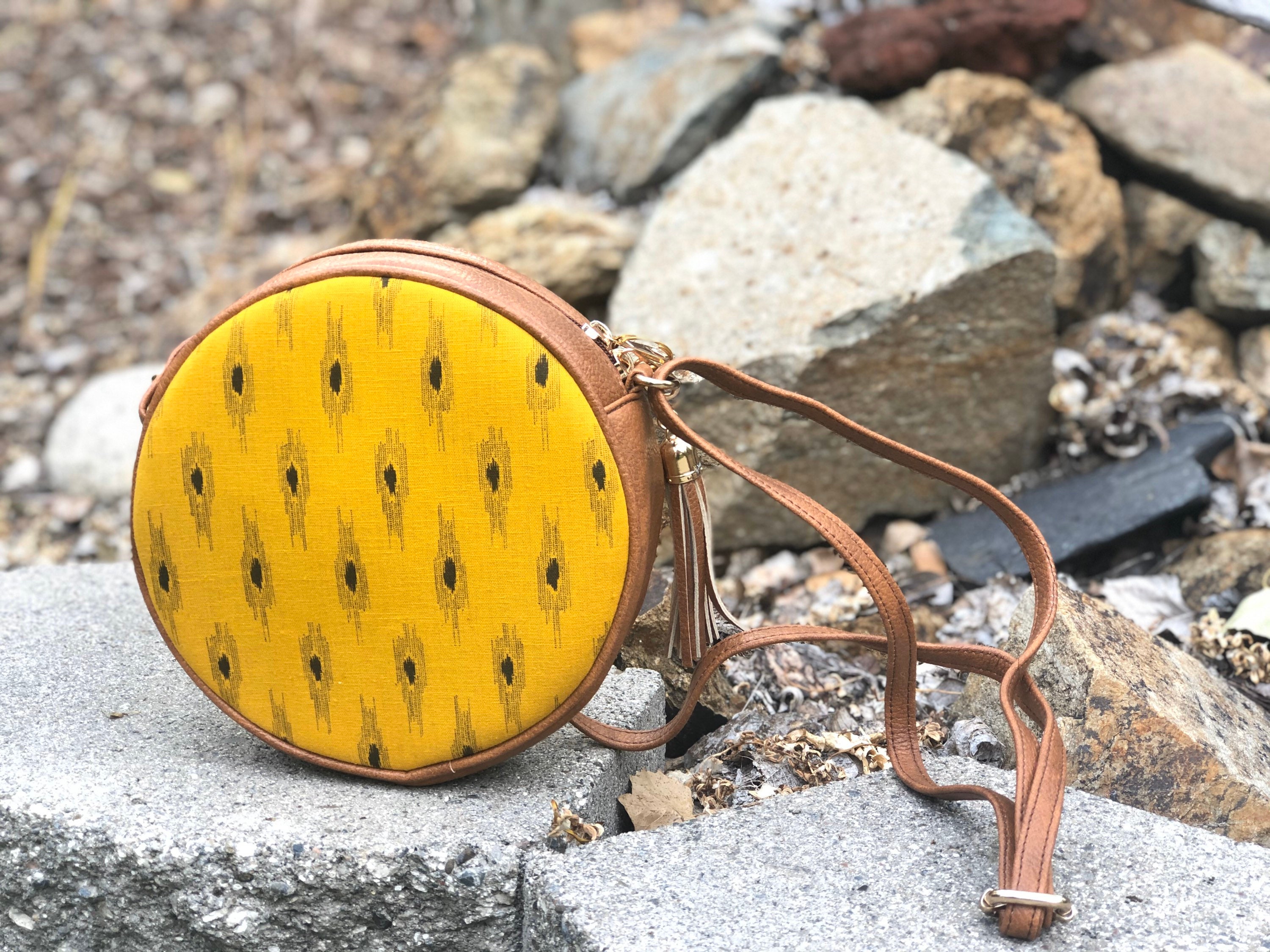 Round Shoulder Bag, Vegan Leather Round Shoulder Bag, Circle Purse ...