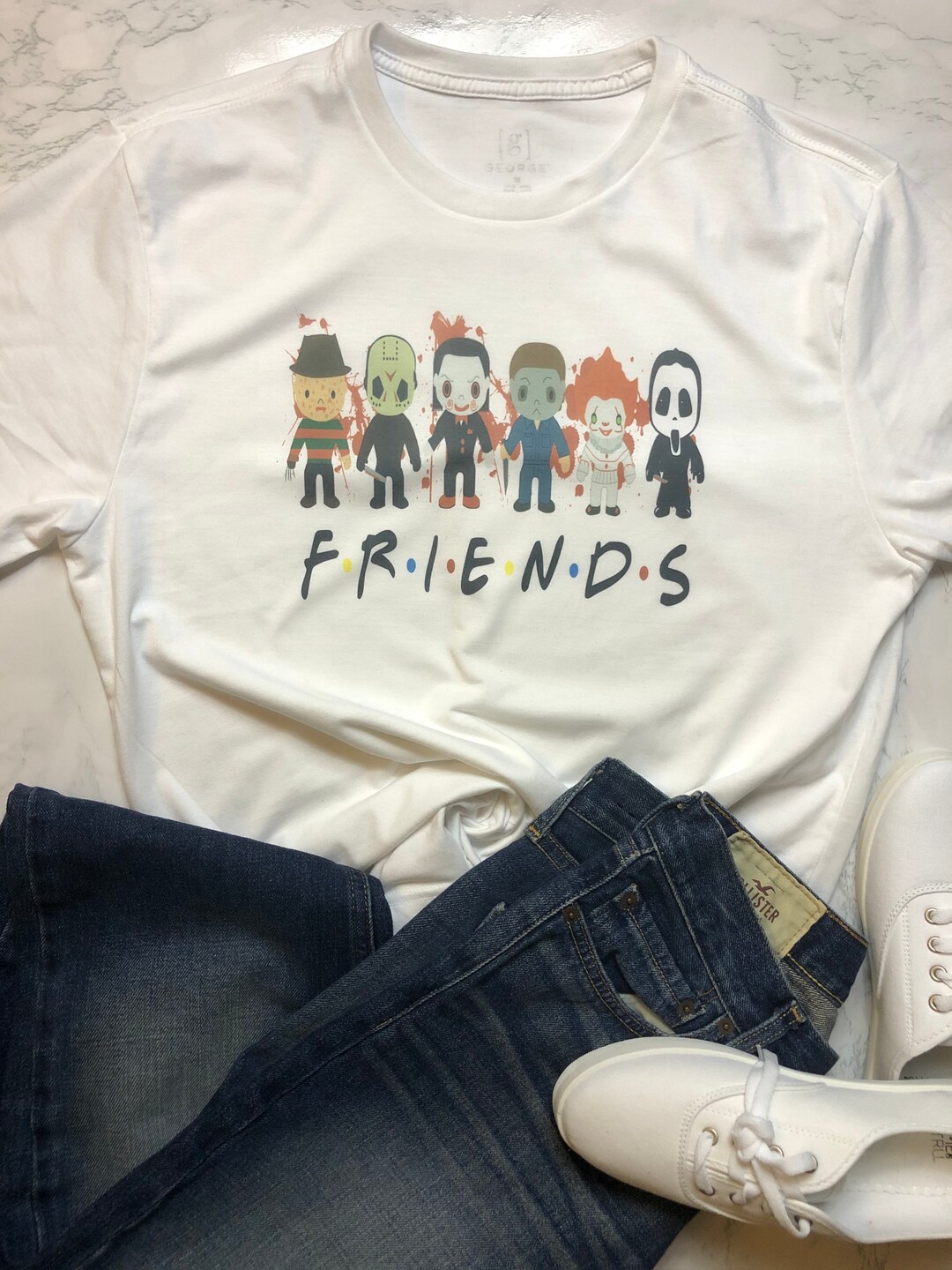 Halloween Friends Tee Halloween T-shirt Slasher Tee Halloween Inspired ...