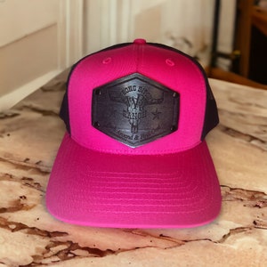 The Wrong Bitch Ranch Premium Snapback Trucker Cap, Wood Patch, Wood Over Leather Patch, Womens ...