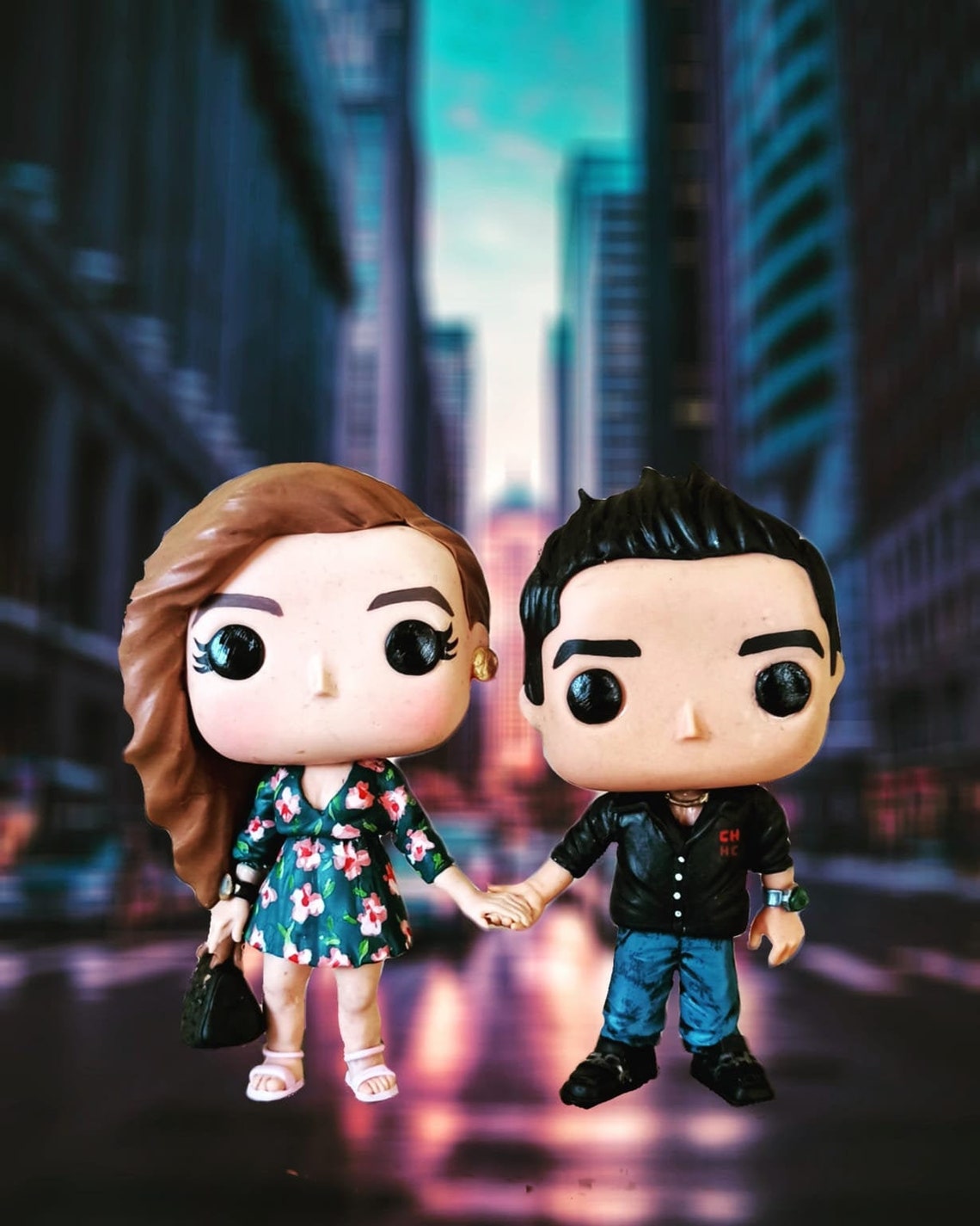 Two Funko Pop personalized handmade pop figures gifts wedding | Etsy