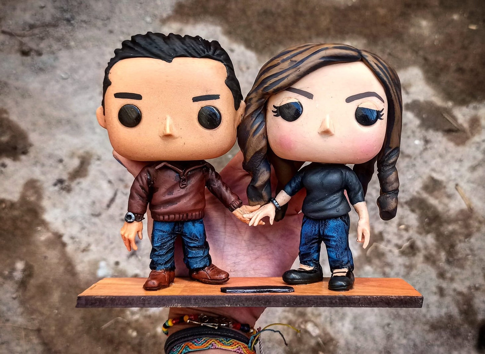 Two Funko Pop personalized handmade pop figures gifts wedding | Etsy