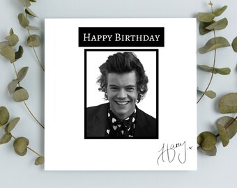 Harry Styles Happy Birthday Card - Etsy UK