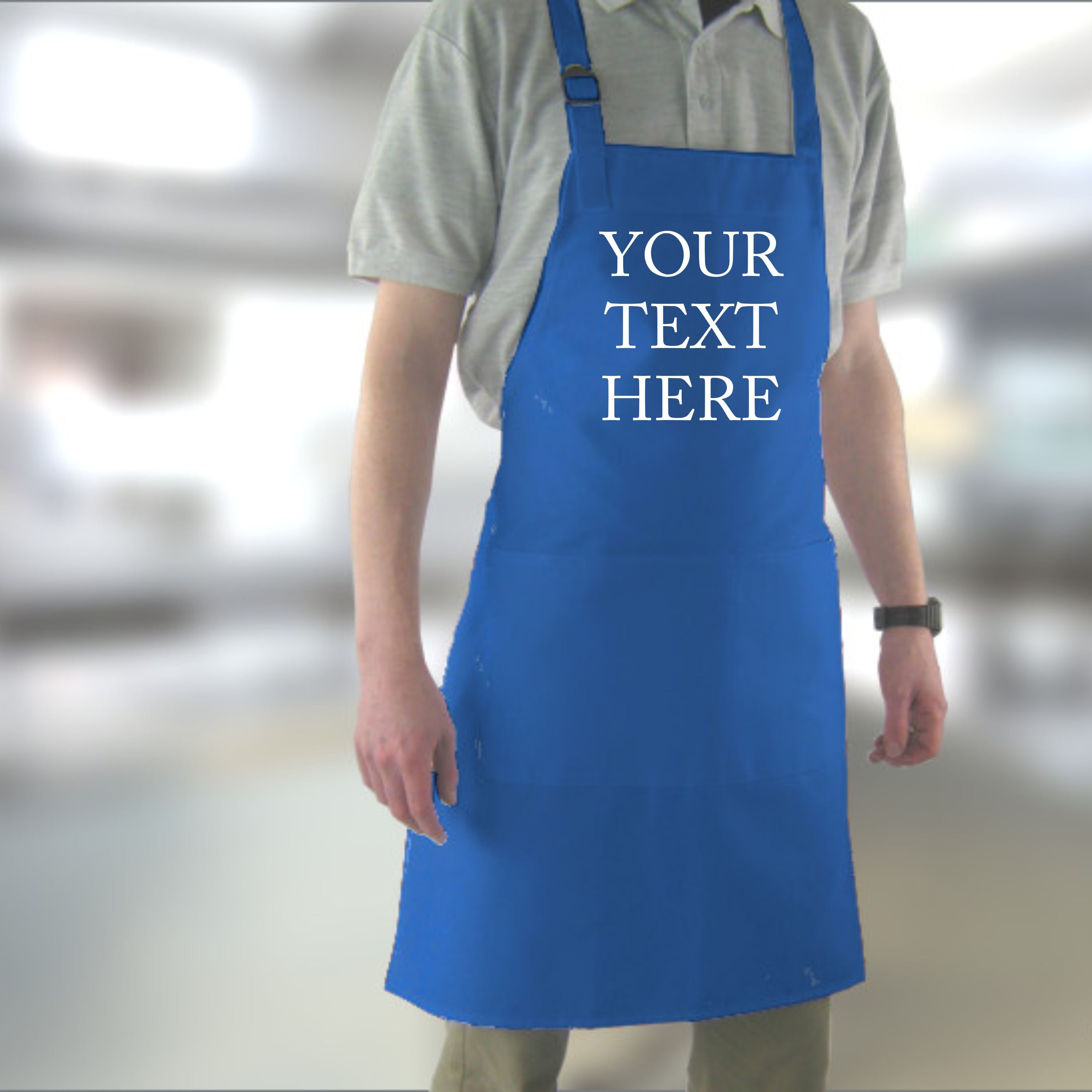 Printed Personalised Apron With Pockets Personalised Printed - Etsy UK