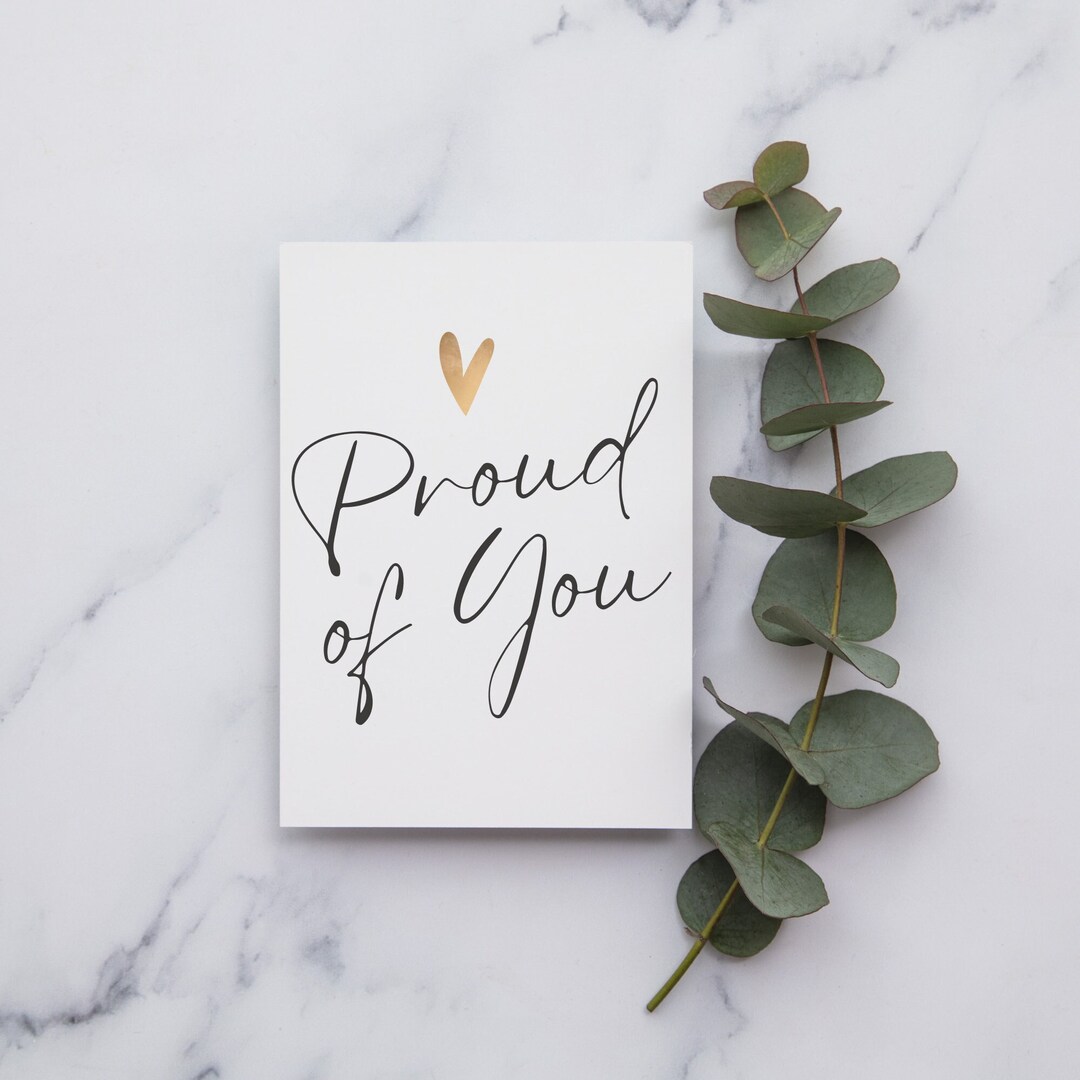 Proud of You Card - Congratulations Card - Proud of You - New Baby Card ...