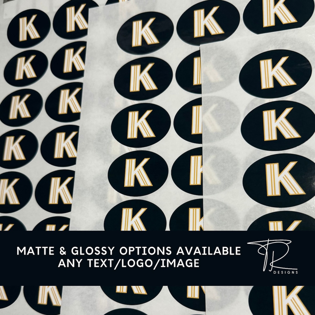 Custom Stickers | Personalised Oval Stickers 51x37mm| Logo Stickers ...