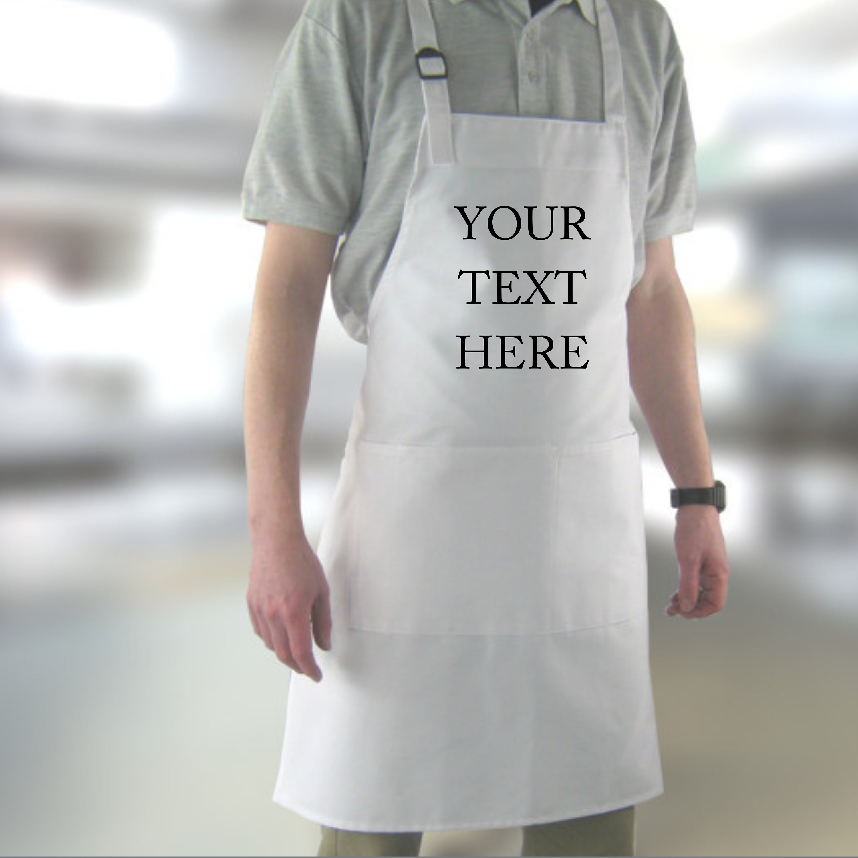 Printed Personalised Apron With Pockets Personalised Printed - Etsy UK