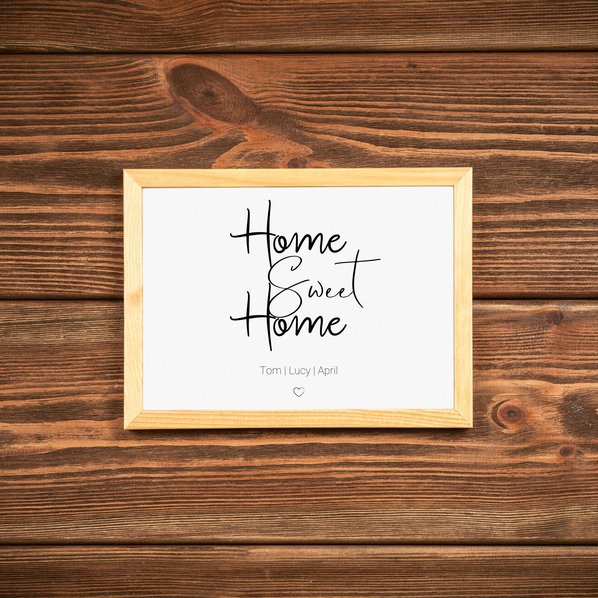 Personalised Home Sweet Home Wall Art | Wall Art | Home Decor | - Etsy UK