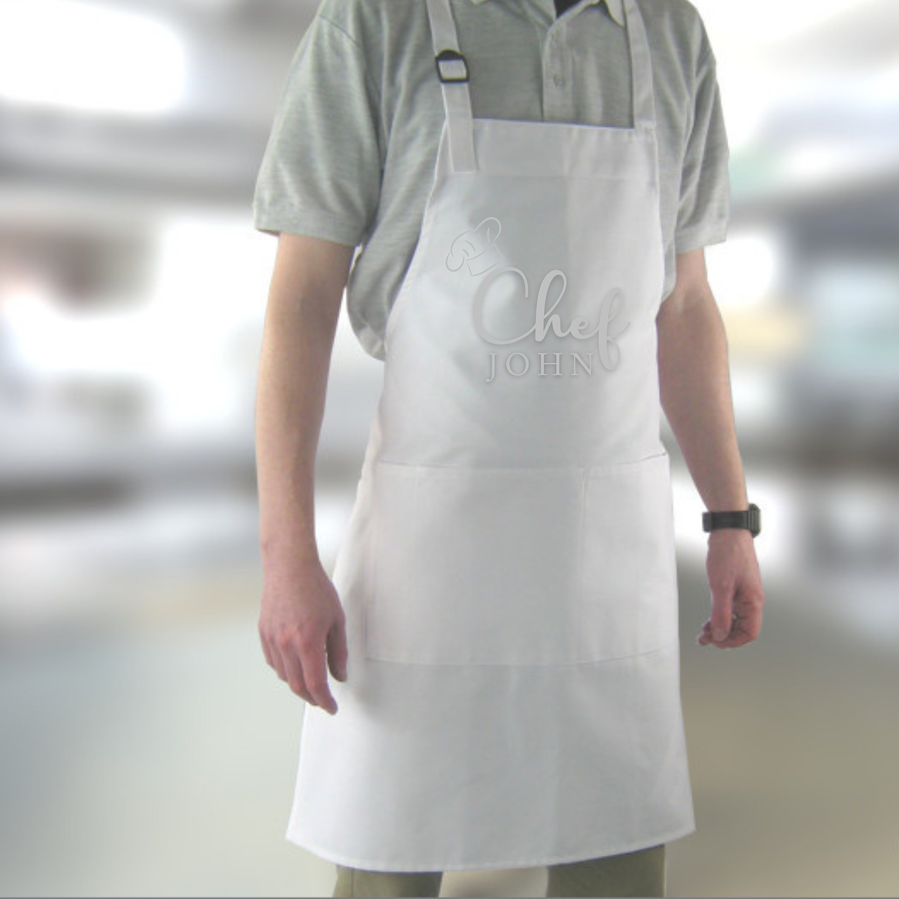 Chef Printed Personalised Apron With Pockets Personalised - Etsy