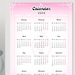 Princess Inspired 2024 Year Calendar Month Princess Dollie Doll Pink ...