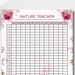 Nature Connection Tracker PDF Floral Printable Daily Log Sheet Insert ...