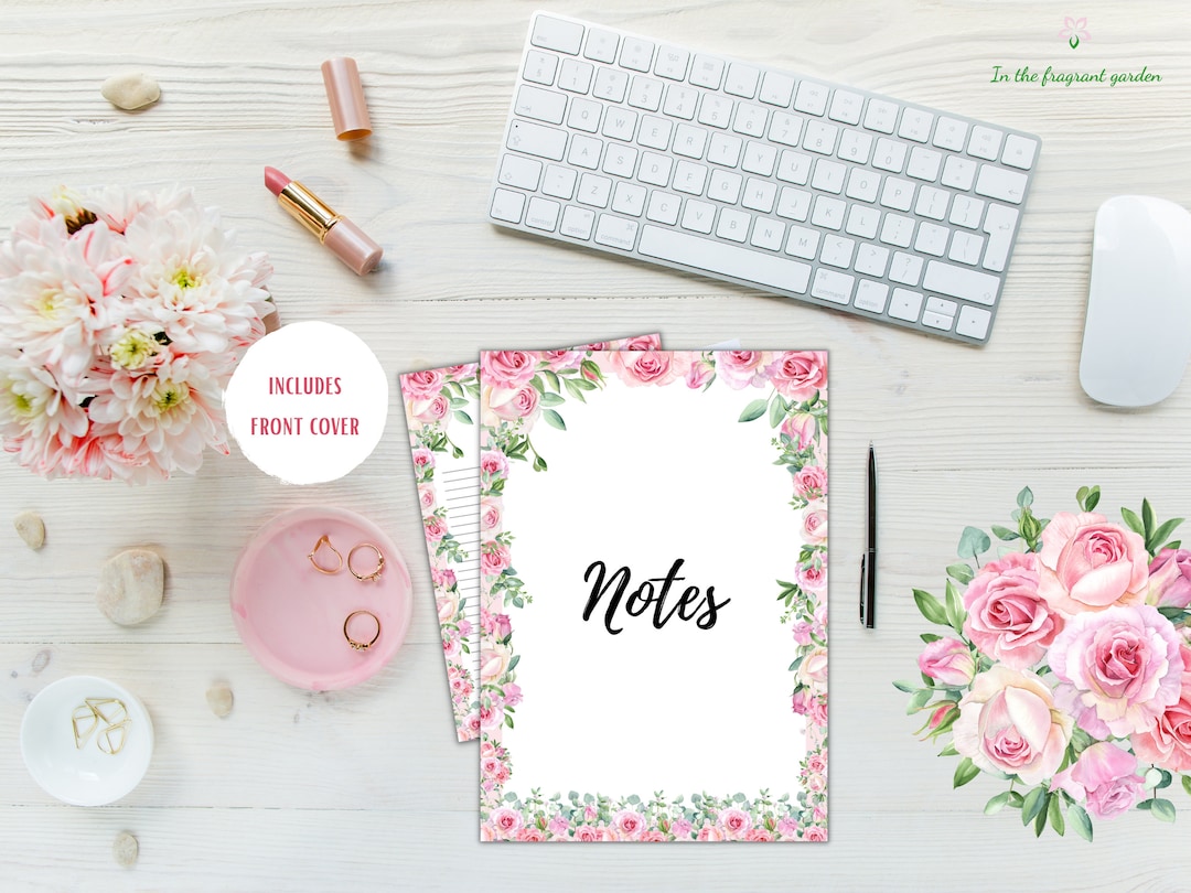 Stationery Store Shop Design Printable Lined Note Writing Paper Planner ...