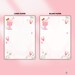Coffee Stationery Latte Letter Writing Paper Floral Lined Paper ...