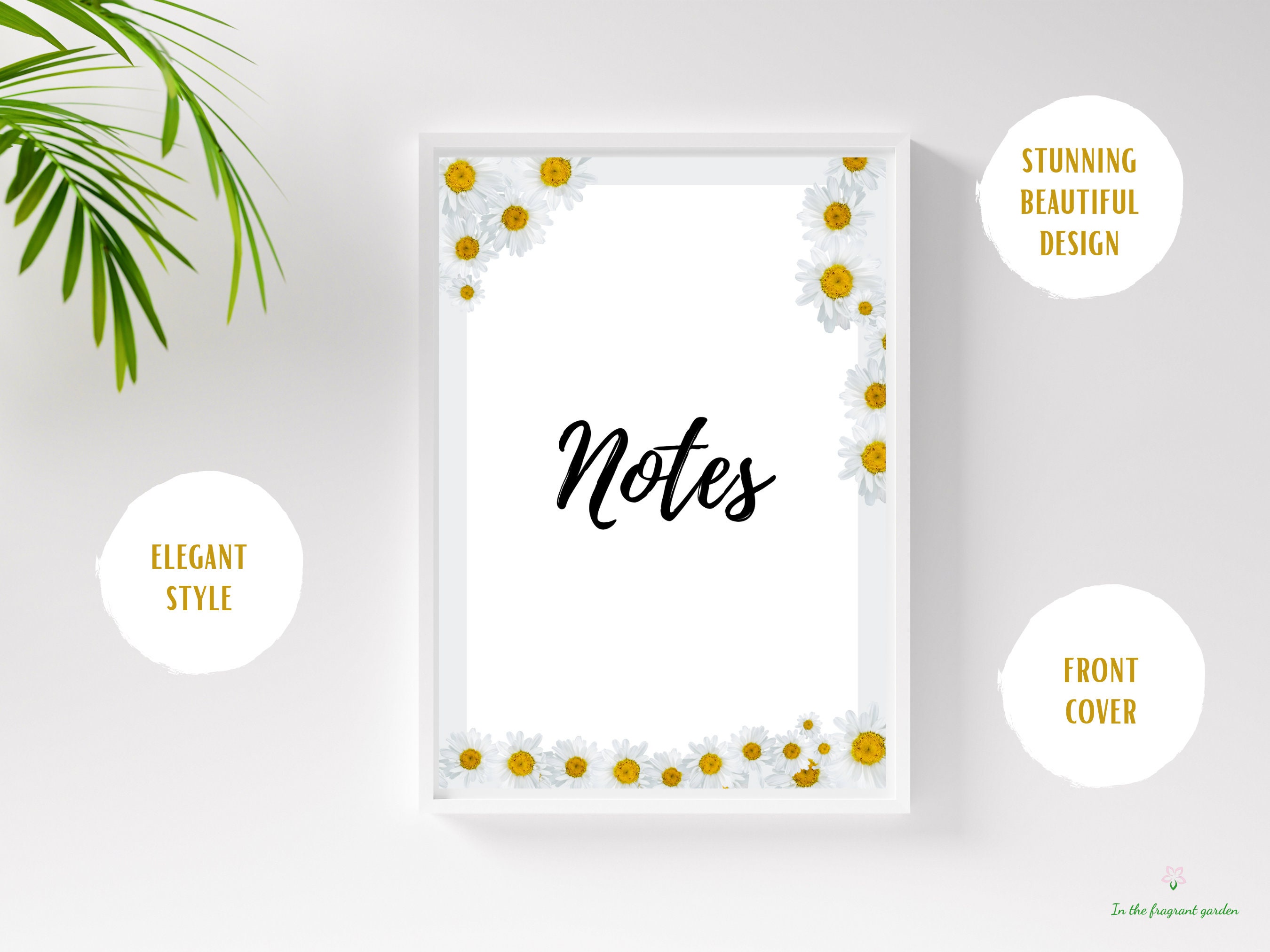 Daisy Flower Cute Stationery Notes Planner Floral Notepaper Printable ...